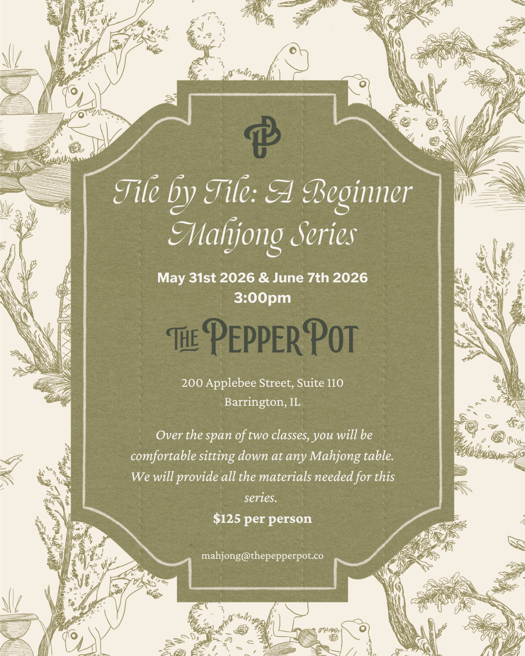 The Pepper Pot | Needlepoint & Mahjong — Barrington, IL